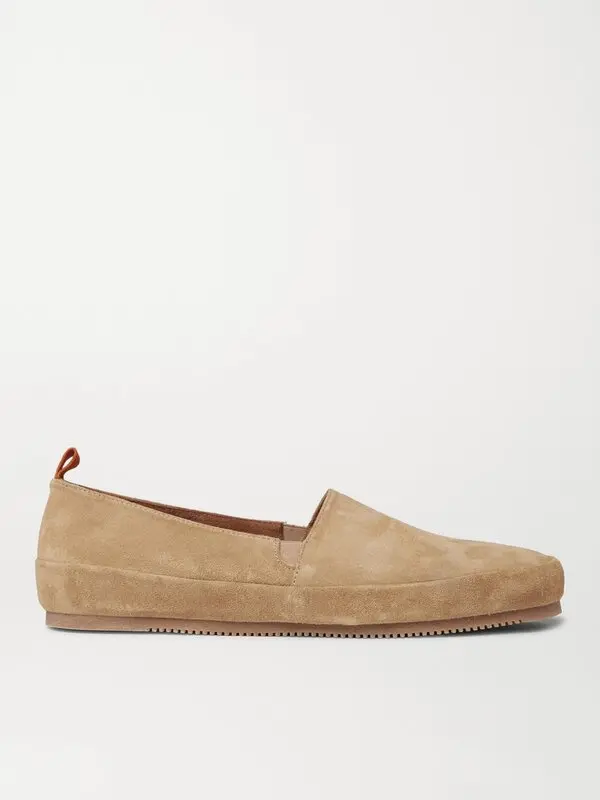 Mulo Suede Loafers - Neutrals