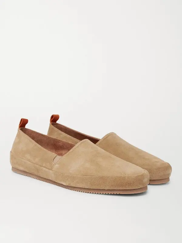 Mulo Suede Loafers - Neutrals
