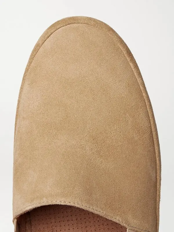 Mulo Suede Loafers - Neutrals