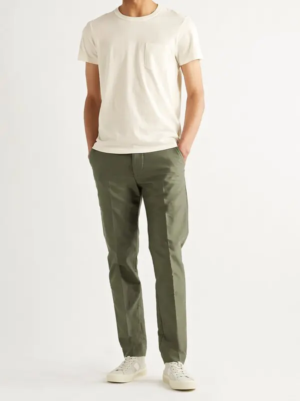 TOM FORD Cotton-jersey T-shirt - Neutrals