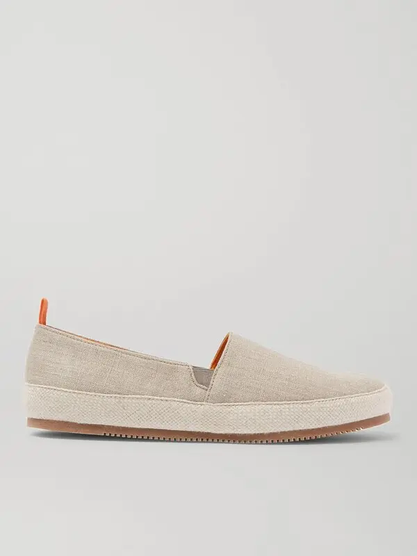 Mulo Linen Espadrilles - Neutrals
