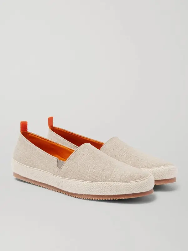 Mulo Linen Espadrilles - Neutrals
