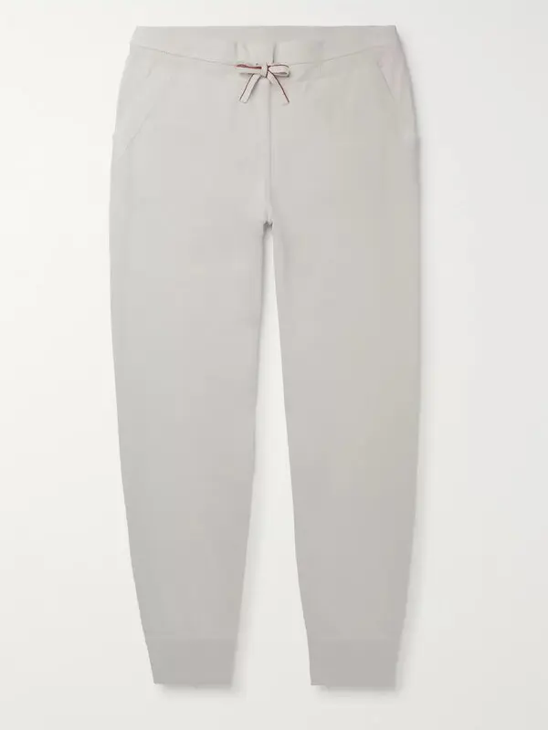 Loro Piana Tapered Cashmere And Silk-blend Sweatpants - Gray