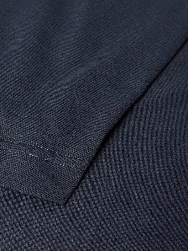 Loro Piana Silk Cotton T-shirt - Blue