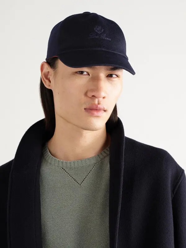 Loro Piana Storm System® Baby Cashmere Baseball Cap - Blue