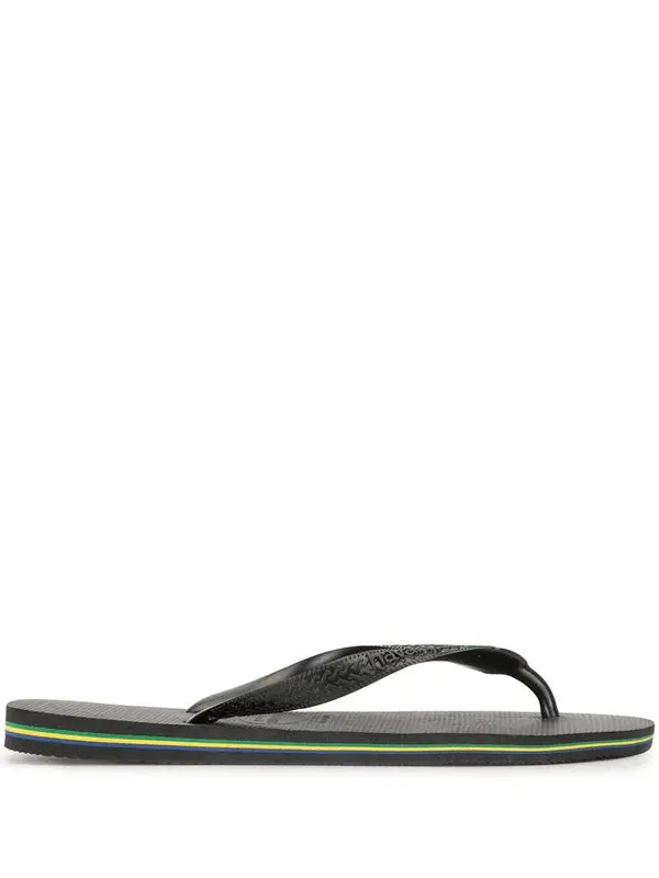 Havaianas Thong Strap Flip Flops - Black
