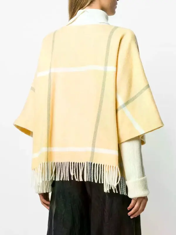 ROKSANDA Check Fringed Jumper