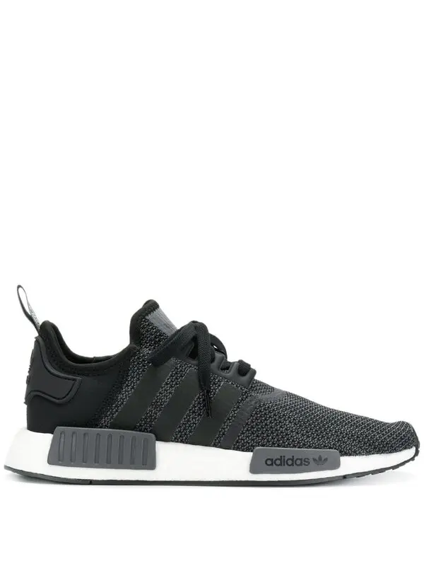 Adidas Nmd_r1 Tape Logo Sneakers - Black | Editorialist