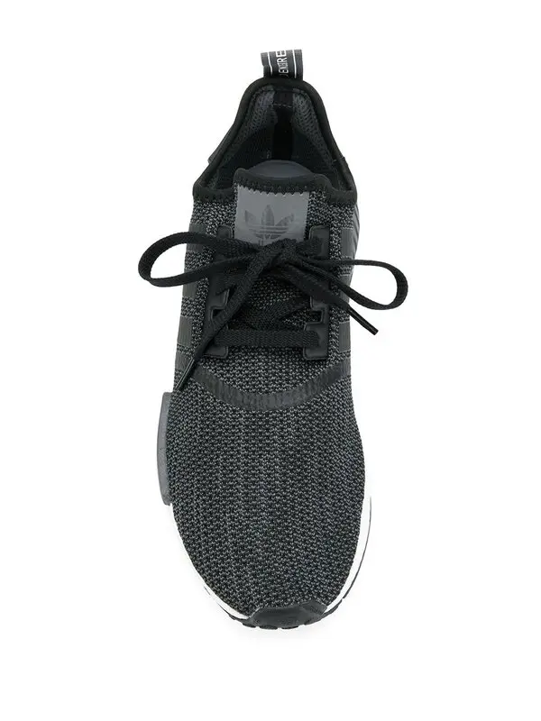Adidas Nmd_r1 Tape Logo Sneakers - Black | Editorialist