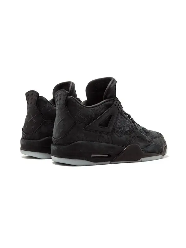 JORDAN X Kaws Air 4 Retro Sneakers - Black