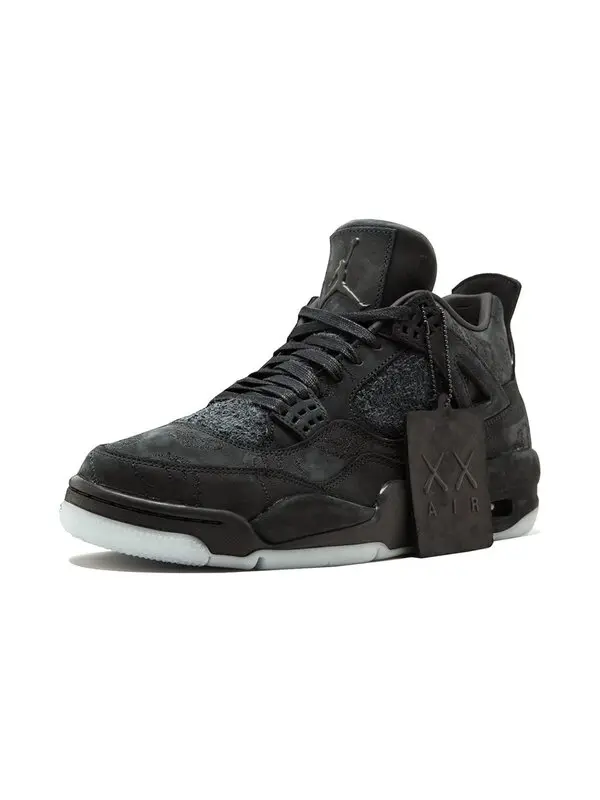 JORDAN X Kaws Air 4 Retro Sneakers - Black