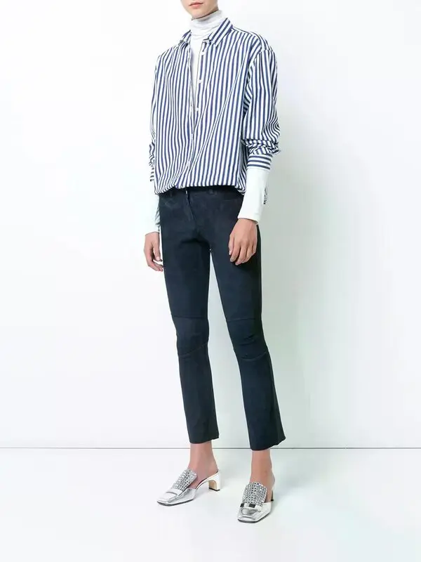 SYLVIE SCHIMMEL Cropped Trousers - Blue