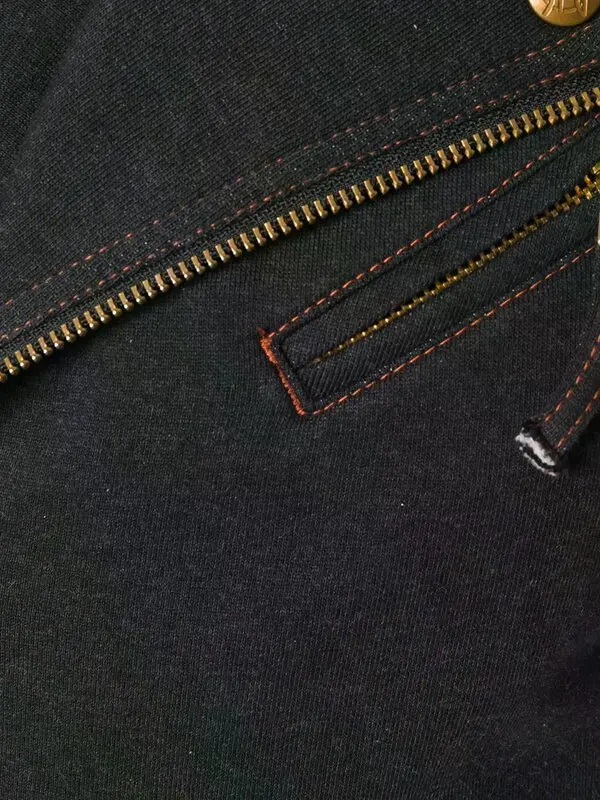 JEAN PAUL GAULTIER Denim Effect Biker Gilet