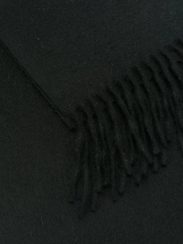 N.peal Woven Ripple Scarf - Black