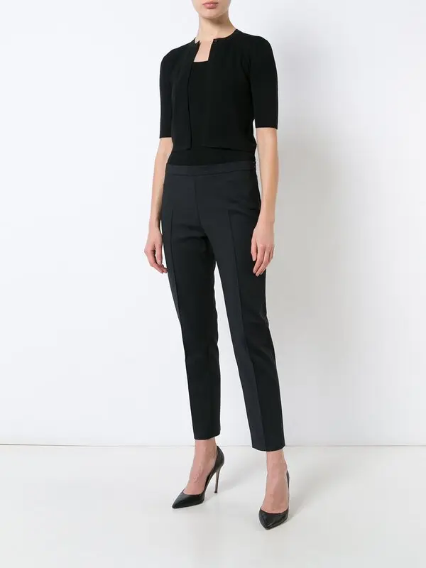 Akris Cropped Cardigan - Black