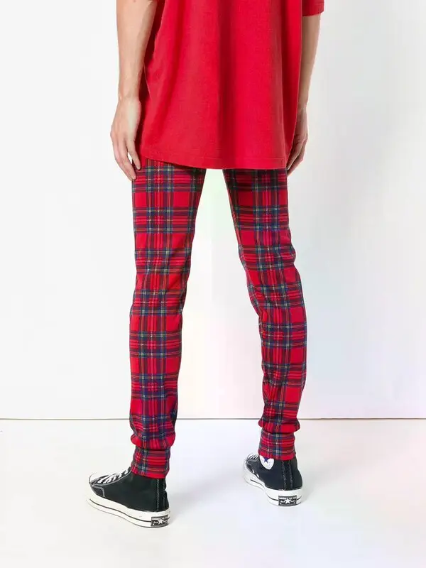 Comme Des Garçons Check Fitted Trousers