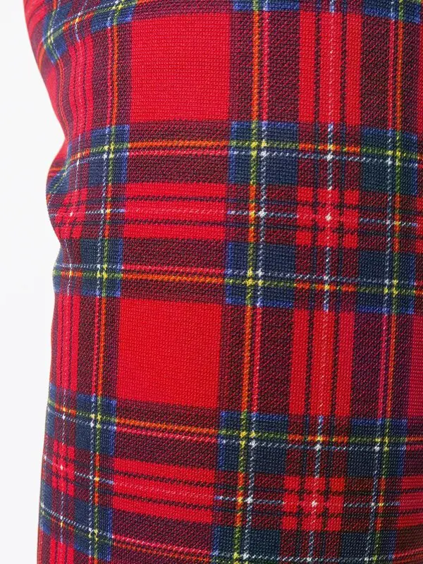 Comme Des Garçons Check Fitted Trousers