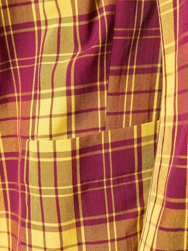 Comme Des Garçons Tartan Tied-up Blazer