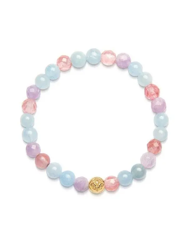 NIALAYA JEWELRY Faceted Stone Bracelet - Blue