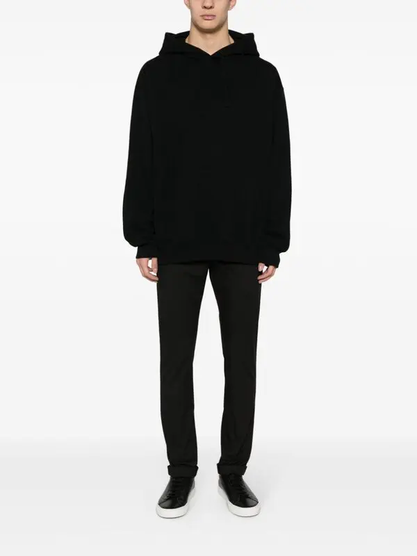 DONDUP Mid-rise Tapered-leg Chinos - Black