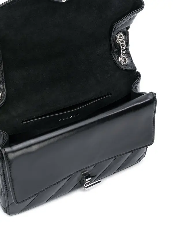 Sandro Yza Quilted Shoulder Bag