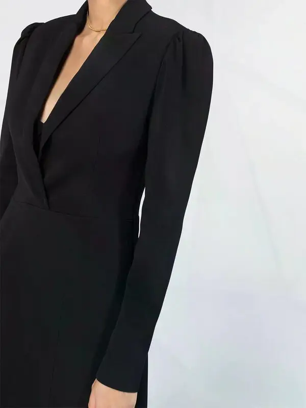 Philosophy Di Lorenzo Serafini Peak Lapels Flared Dress