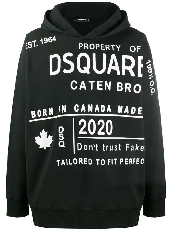 Dsquared2 Printed Hooded Sweatshirt