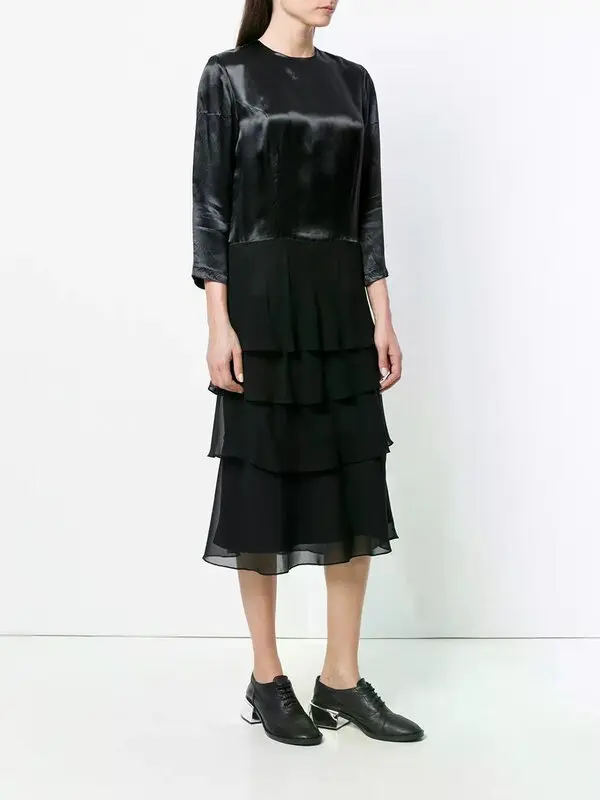 Comme Des Garçons Frilled Midi Dress