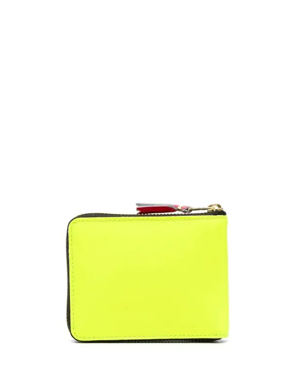 Comme Des Garçons Super Fluo Zip Wallet - Yellow