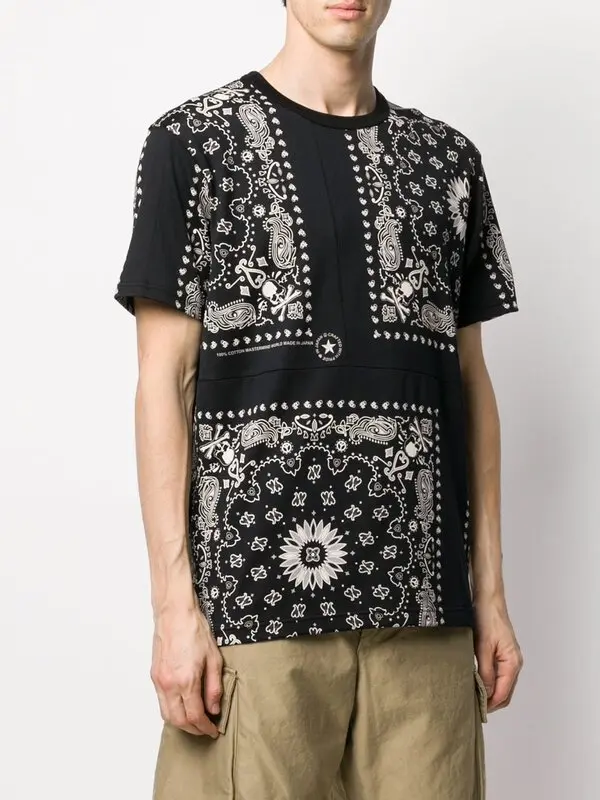 MASTERMIND WORLD Paisley Print T-shirt