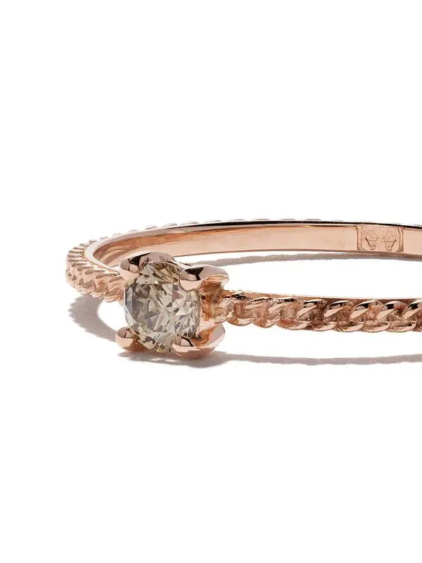 WOUTERS & HENDRIX 18kt Gold Diamond Ring - Pink