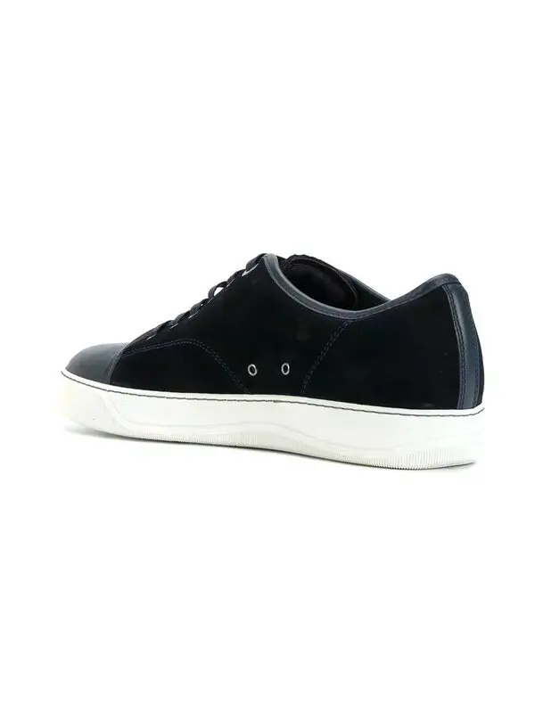 LANVIN Suede Lace-up Sneakers - Blue