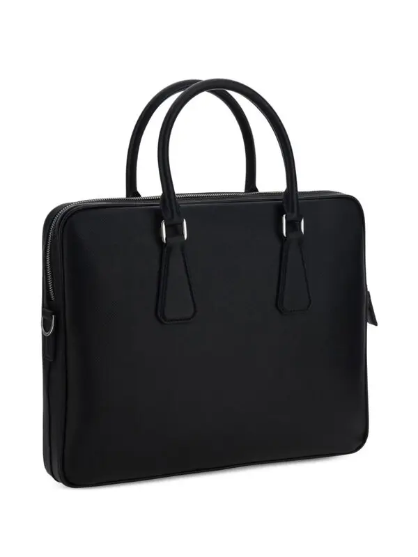 Prada Triangle-logo Saffiano Leather Briefcase