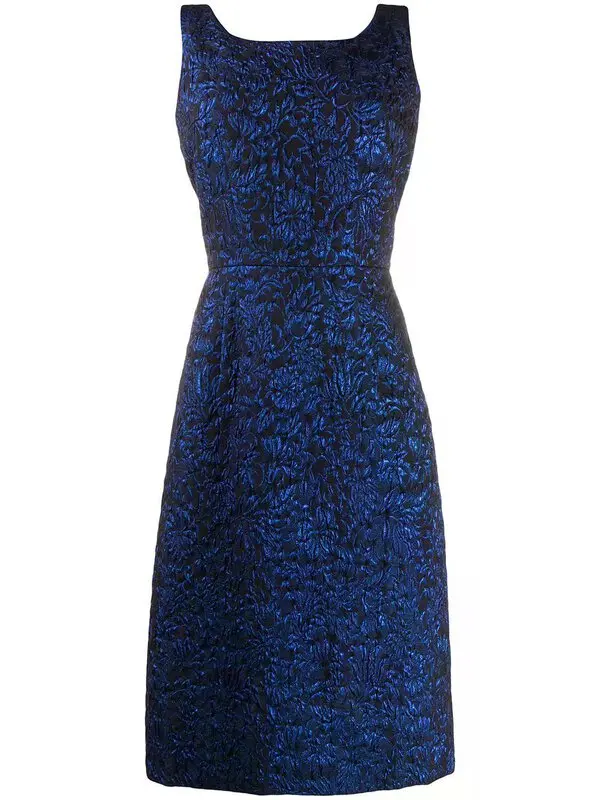 Comme Des Garçons Floral Midi Dress
