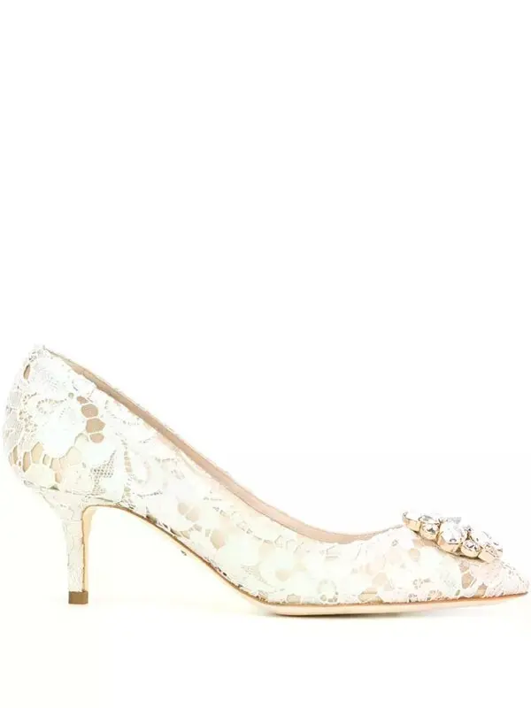 Dolce & Gabbana 60mm Lace Brooch Pumps