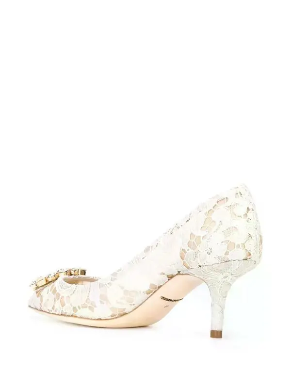 Dolce & Gabbana 60mm Lace Brooch Pumps