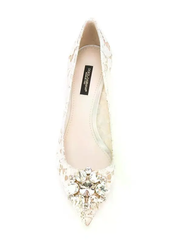 Dolce & Gabbana 60mm Lace Brooch Pumps