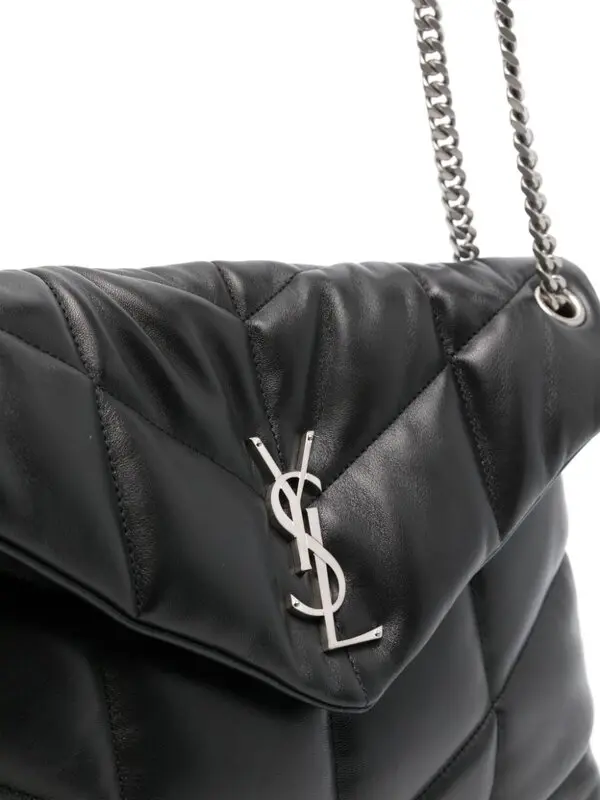 Saint Laurent Medium Loulou Shoulder Bag - Black