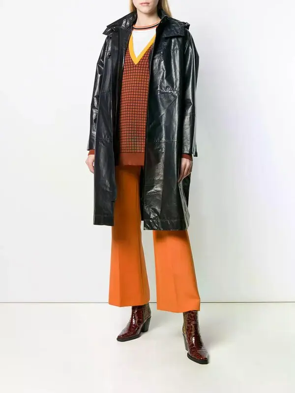 YVES SALOMON Oversized Leather Parka