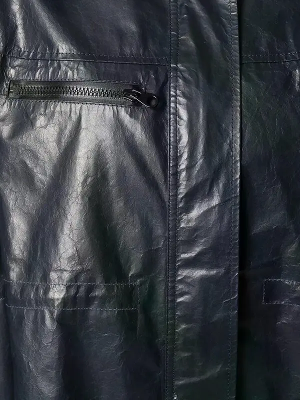 YVES SALOMON Oversized Leather Parka