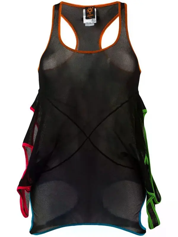 JEAN PAUL GAULTIER Soleil Trimmed Mesh Top