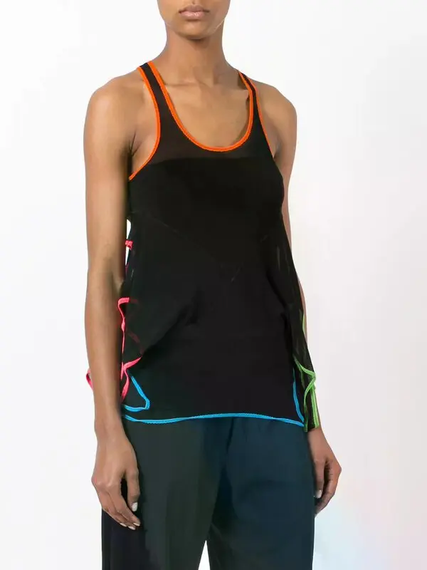 JEAN PAUL GAULTIER Soleil Trimmed Mesh Top