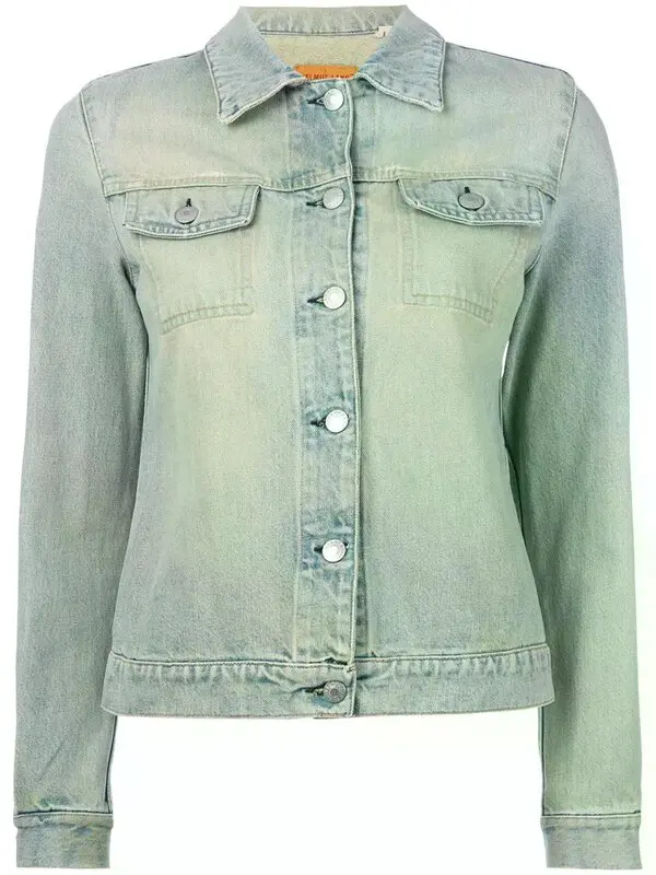Helmut Lang Stoned Wash Denim Jacket - Blue
