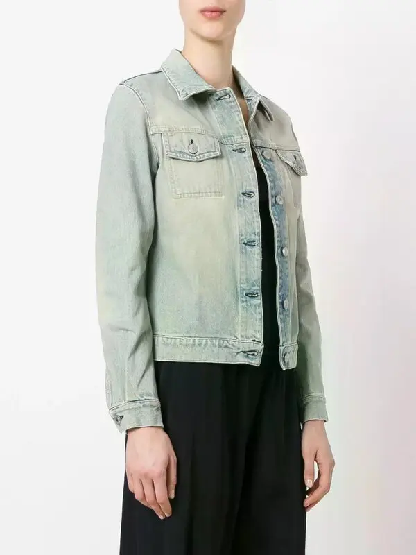Helmut Lang Stoned Wash Denim Jacket - Blue
