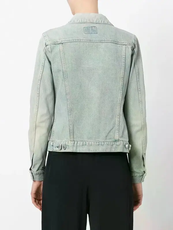Helmut Lang Stoned Wash Denim Jacket - Blue