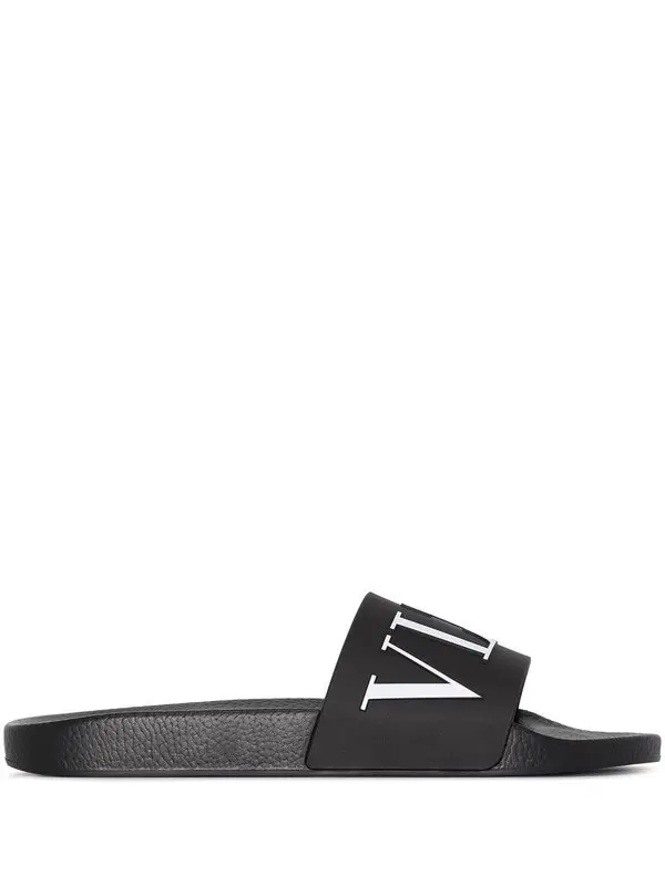 Valentino Garavani Vltn Slide Sandals - Black