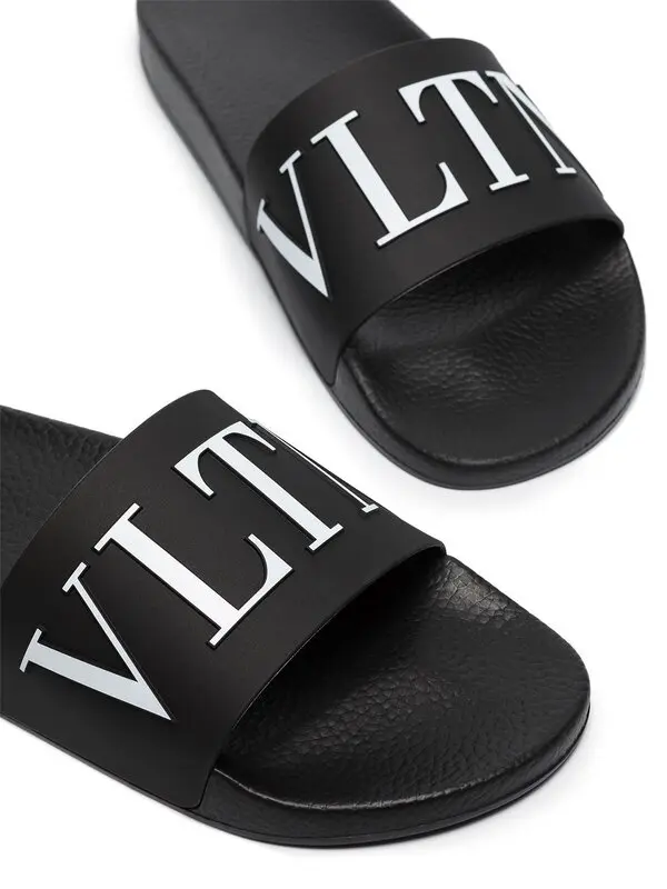 Valentino Garavani Vltn Slide Sandals - Black