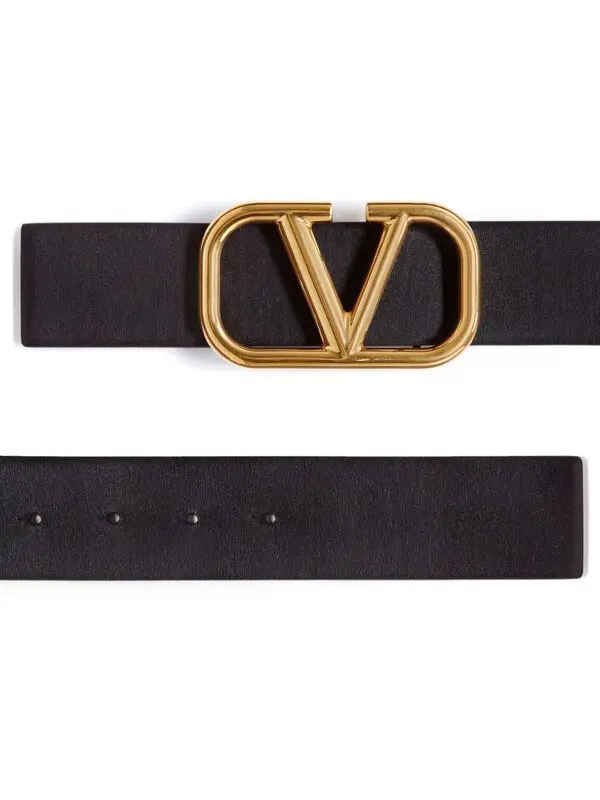 Valentino Garavani 40mm Vlogo Signature Belt - Black