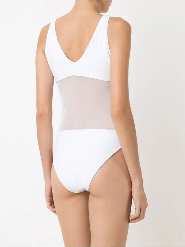 BRIGITTE Square Neck Tulle Swimsuit