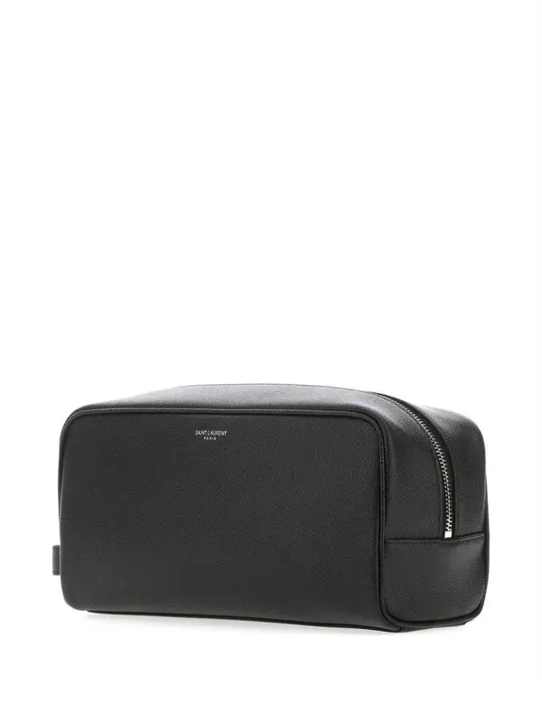 Saint Laurent Logo-stamp Leather Pouch